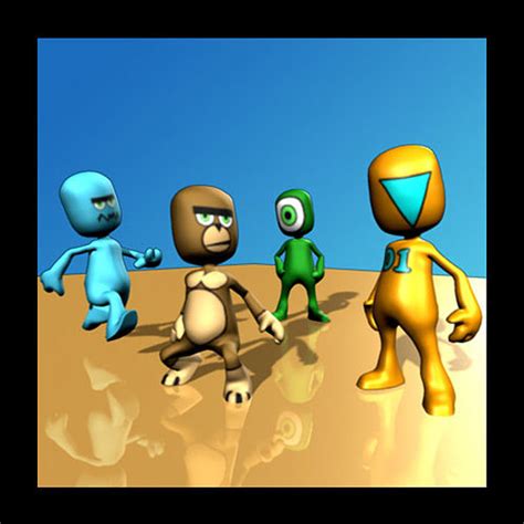 Pleb Action Set 3d Model Cgtrader