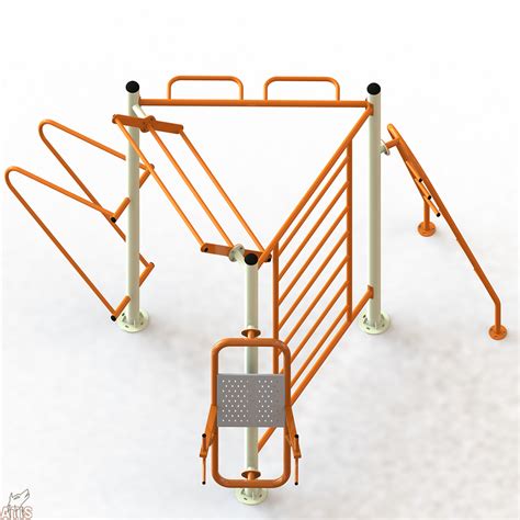 Khung Vận Động 3 Mặt Thiết Bị Sân Chơi Cho Công Viên Trẻ Em