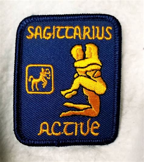Vintage Sagittarius Astrology Sign Sex Position Embroidered Iron On Patch X Etsy