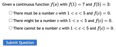 solved given a continuous function f x ﻿with f 1 7 ﻿and