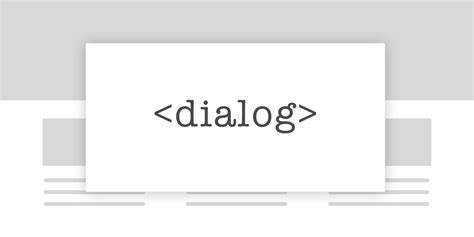 the dialog element css tricks