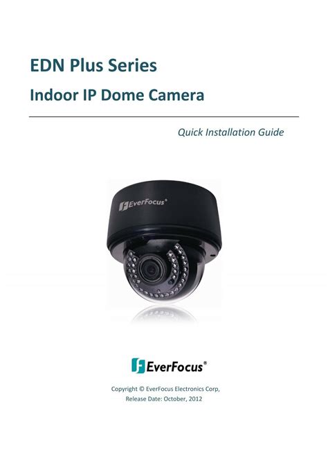 Quick Setup Guide Everfocus