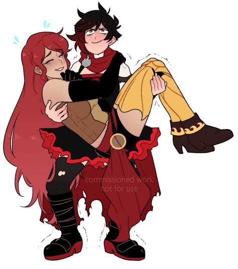 Ruby Holding Pyrrha In A Bridal Carry [aphyllum] Xpost R Milkandcereal R Rwby