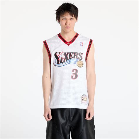 Mitchell And Ness Nba 76ers 2000 Allen Iverson Swingman Home Jersey White
