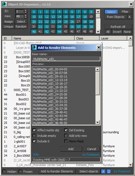 Object Id Organizer Scriptspot