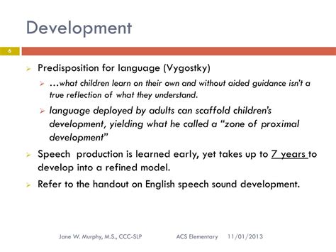 Ppt Understanding Speech And Language Development Powerpoint