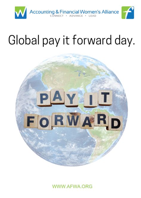 Global Pay It Forward Day Accounting And Financial Womens Alliance