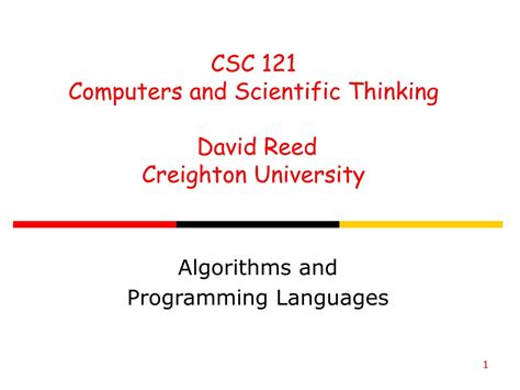 Ppt Algorithms And Programming Languages Powerpoint Presentation