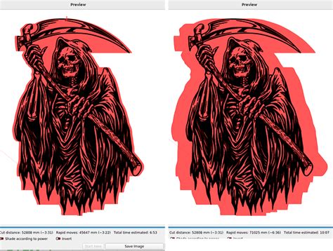 Cut Might Go Out Of Bounds Due To Overscan Settings Lightburn Software Questions Lightburn