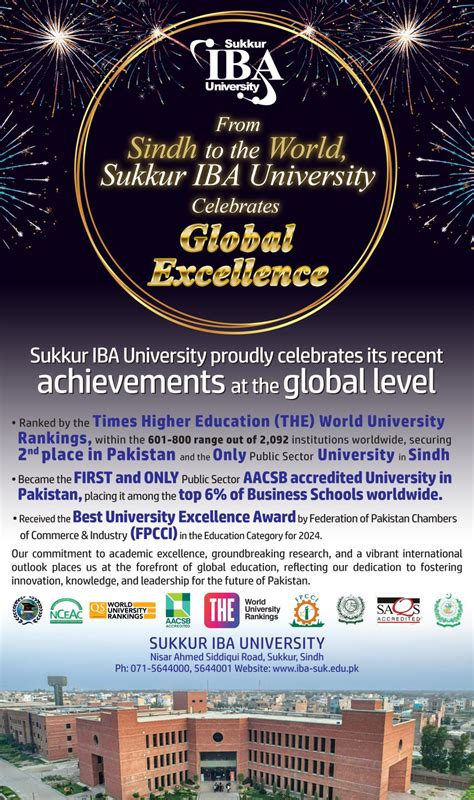 Sukkur Iba University On Linkedin From Sindh To The World Sukkur Iba