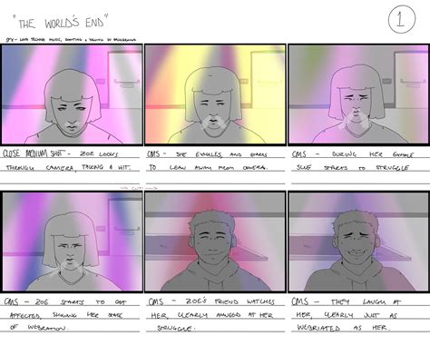 Artstation The Worlds End” Storyboard Project