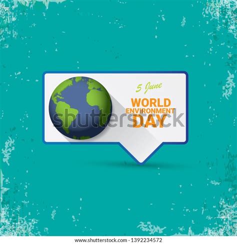 World Environment Day Vector Label Banner Stock Vector Royalty Free
