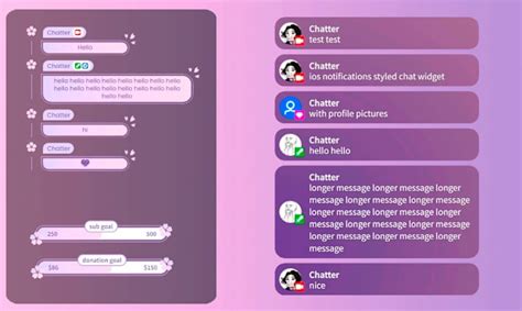 Draw Cute Chat Widget Chat Alert Widget Animation For Twitch Youtube