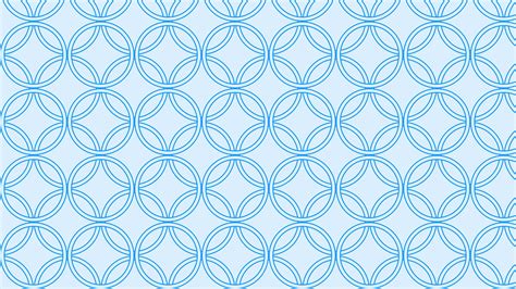 Light Blue Seamless Overlapping Circles Background Pattern Image