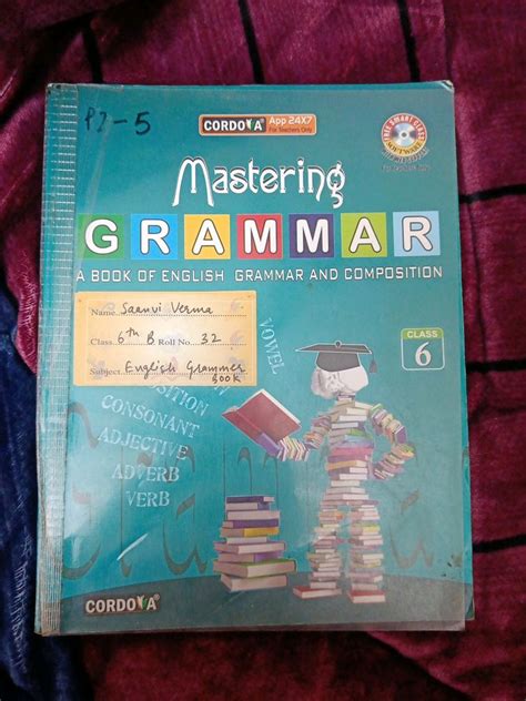 Books Textbooks Cordova Mastering Grammar For Class 6 Freeup