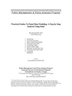 Practical Guides To Panel Data Modeling A Step By Step Practical Guides To Panel Data