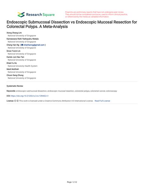 Pdf Endoscopic Submucosal Dissection Vs Endoscopic Mucosal Resection