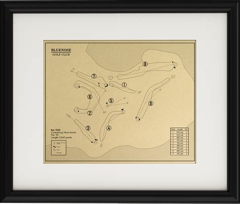 Bluenose Golf Club Outline Print Golfblueprints Bluenose Golf Club Outline Print Golfblueprints