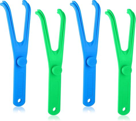 Aster 4 Pcs Dental Floss Holder Reusable Flosser Picks Interdental
