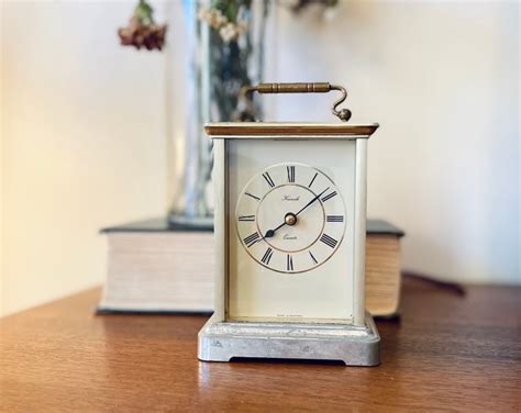 Kienzle Quartz Made In Germany President Carriage Small Mantel Clock Etsy