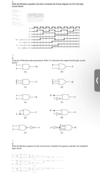 Solved 1 Write The Boolean Equation And Then Complete The