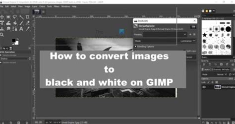 how to convert images to black and white on gimp