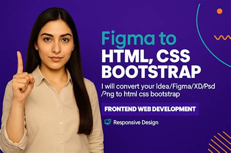 Convert Figma To Html Canva To Html Xd To Html Bootstrap Responsive Tailwind Css By