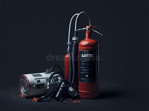 Safety Equipment Like Fire Extinguishers And Chemical Spill Kits Ready