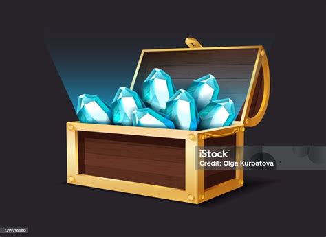 보물 상자 보석 보석 중세 미스터리 해적 보물 토파즈 또는 나무 상자에 사파이어 보석으로 가득 찬 고대 대형 트렁크를 열고 상금