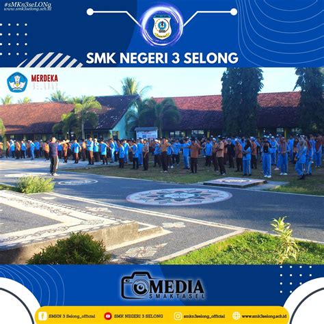 Kegiatan Sabtu Budaya Siswa Dan Guru Smk Negeri 3 Selong Mengikuti Senam Gemar Gatra Smk