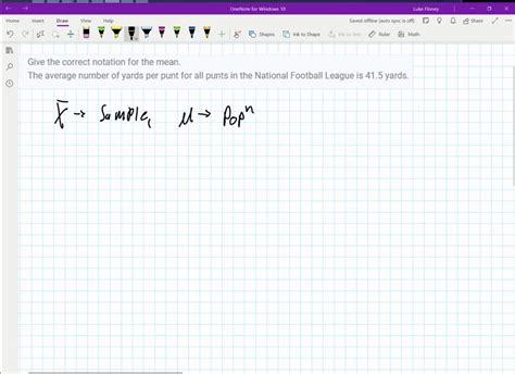 ⏩solved Give The Correct Notation For The Mean The Average Number… Numerade