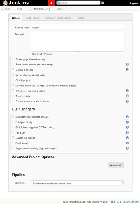 Jenkins Edit Config In Multi Branch Pipeline Stack Overflow