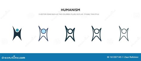 Humanism Icon In Different Style Vector Illustration Two Colored And
