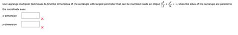 solved x² use lagrange multiplier techniques to find the