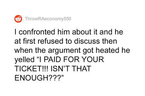 Husband Books 1st Class Tickets For Himself And His Friend For A Trip