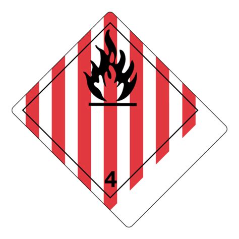 Hazard Class 41 Flammable Solid Non Worded Shipping Name Standard