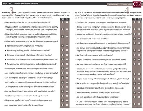 Strategic Planning Guide A Resource From The C12 Group Pdf