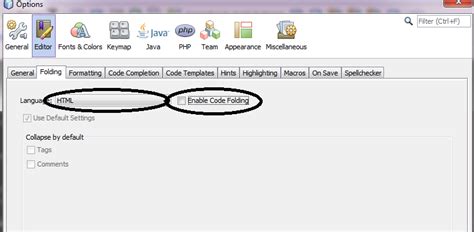 NetBeans Code Folds Do Not Appear On One Of My PHP Files Stack Overflow