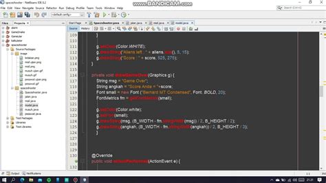 Make A Game Spaceshooter With Java Netbeans Youtube