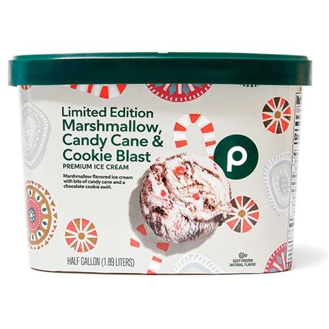 Publix Marshmallow Candy Cane Cookie Blast Premium Ice Cream Same Day Delivery Or Pickup Publix