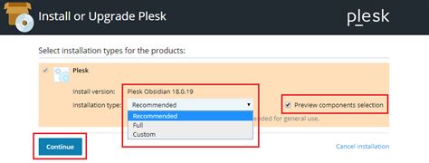 Installing Plesk For Linux Using Installer Gui Plesk Obsidian