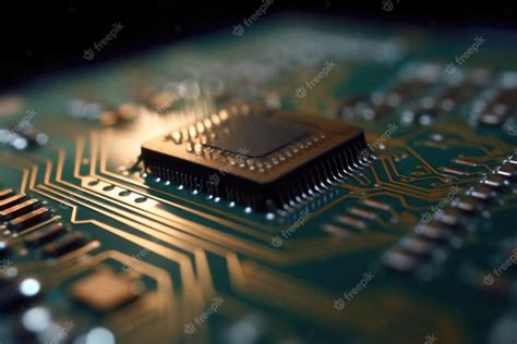Premium Ai Image Circuit Board Central Computer Processors Cpu Concept Motherboard Digital