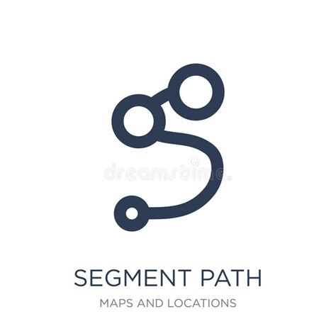 Segment Path Linear Icon Modern Outline Segment Path Logo Conce Stock Vector Illustration Of