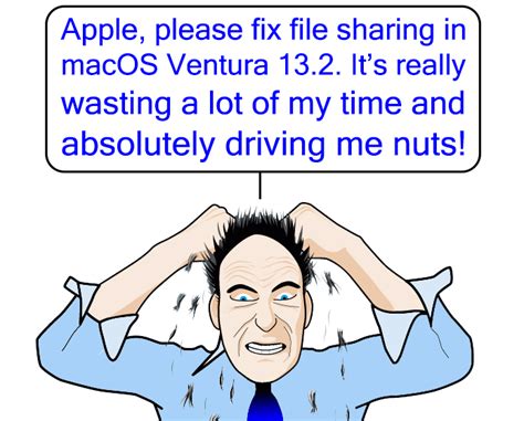 File Sharing Bug In Macos Ventura 132 Rmacos