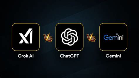 Grok AI Vs ChatGPT Vs Gemini AI AI Showdown