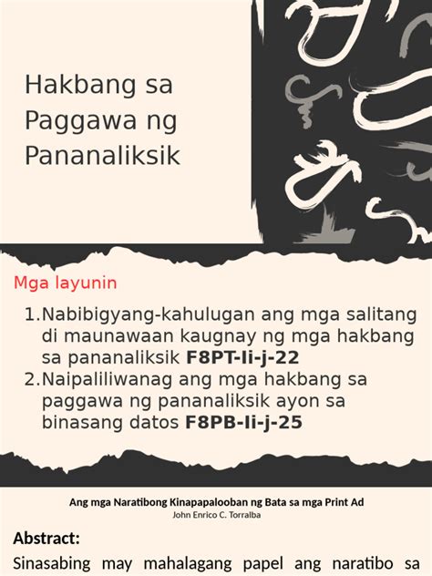 Hakbang Sa Paggawa Ng Pananaliksik Pdf
