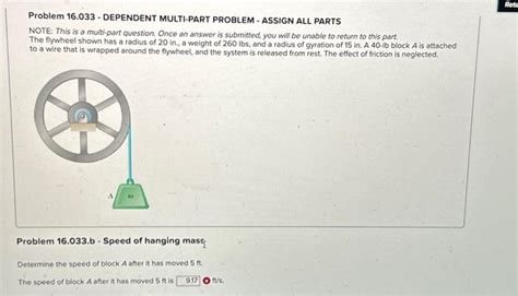 Solved Problem 16033 Dependent Multi Part Problem