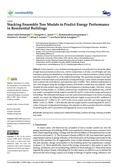 pdf stacking ensemble tree models to predict energy performance in