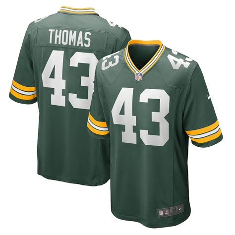 Green Bay Packers Kiondre Thomas Nike Green Nfl Game Jersey