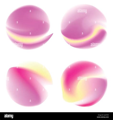 A Set Of Circular Gradients Multicolored Burgundy Sphere Modern